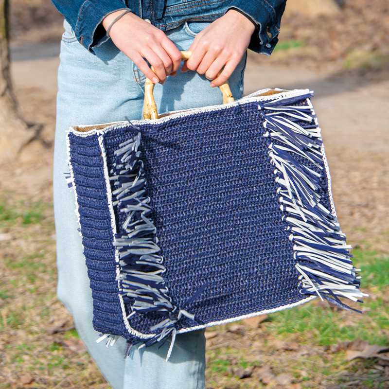 TUTORIAL BORSA FRANGE - RAFIA - Gomitolo.com