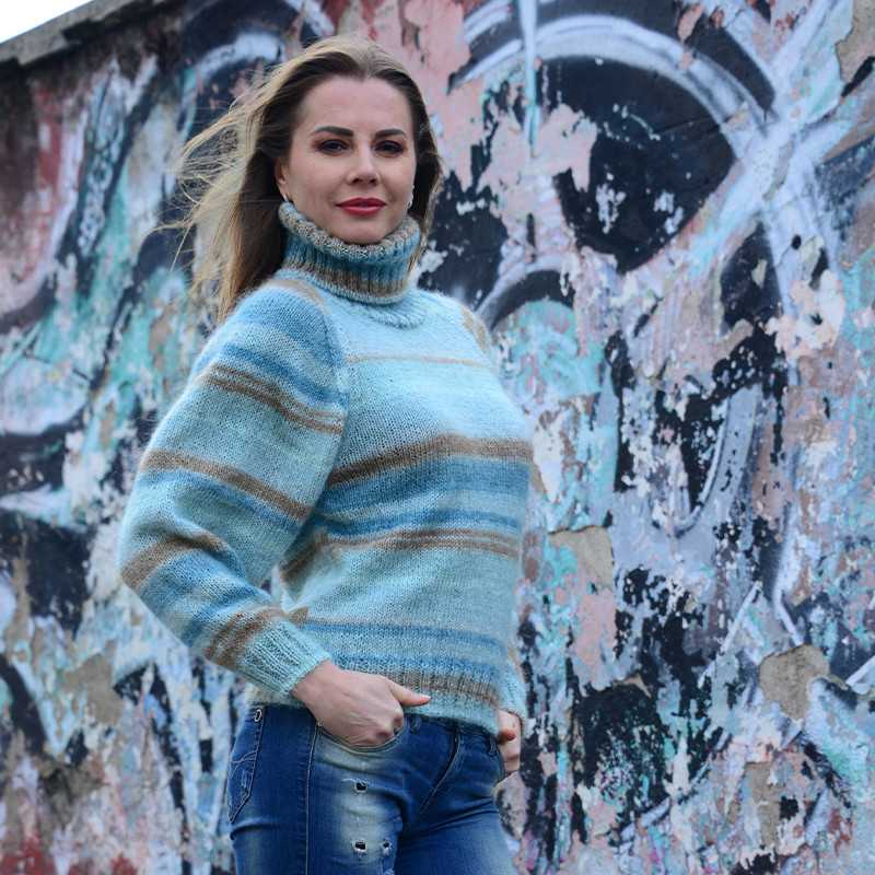 TUTORIAL PULL DONNA RIGHE - DOLCE MOHAIR - Gomitolo.com