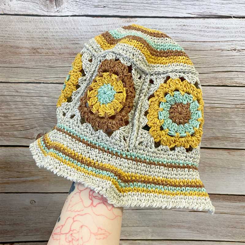 TUTORIAL GRANNY SQUARE HAT - FRESCO LINO - Gomitolo.com