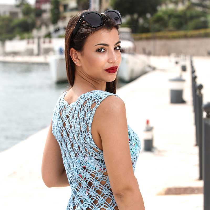 TUTORIAL CANOTTA RETE DONNA - BASIC LUX FINE - Gomitolo.com