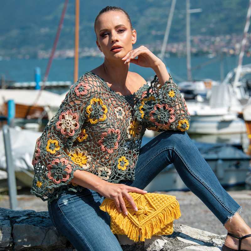 TUTORIAL MAGLIA E POCHETTE - NILO 5 E MACRAMORE - Gomitolo.com