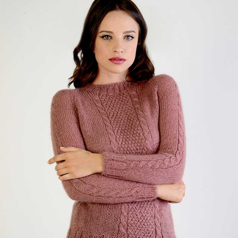 TUTORIAL MAGLIA TRECCE DONNA - DOLCE MOHAIR - Gomitolo.com